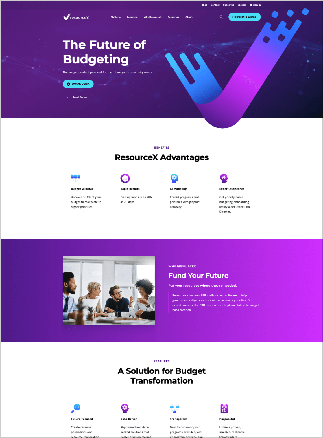 Portfolio Example: ResourceX | SmartBug Media®